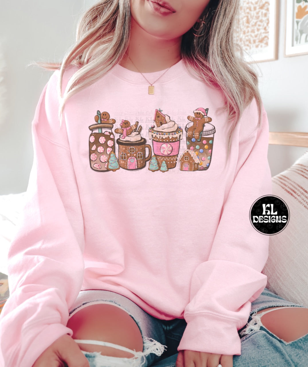 Girly Gingerbread Coffees – KL Designs
